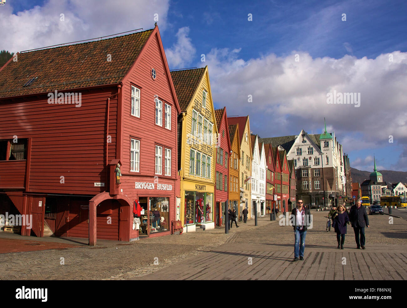 Wooden buildings in Bergen Stock Photo - Alamy