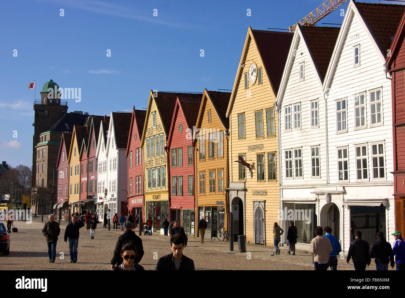 Main street in bergen Stock Photo - Alamy