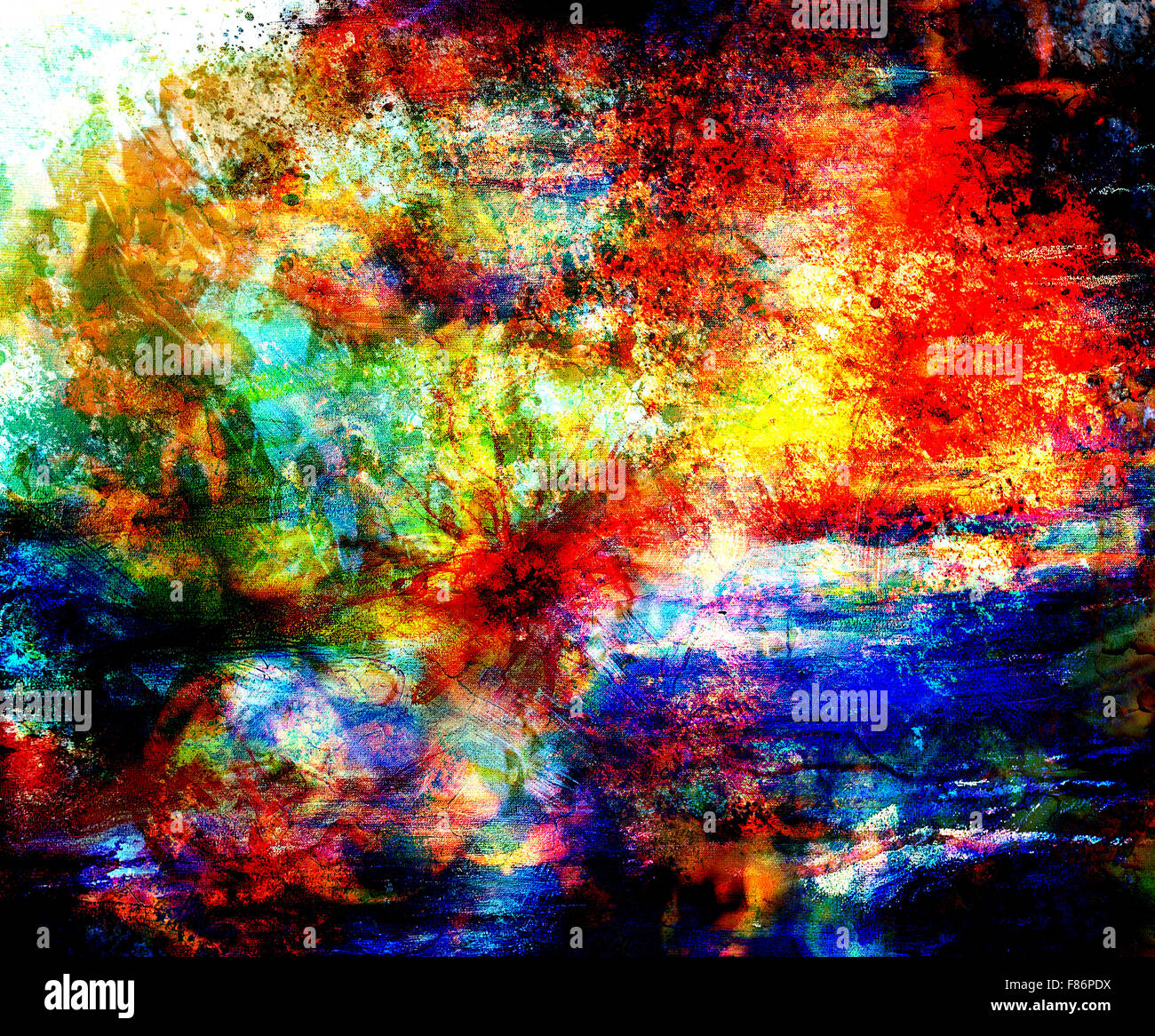 Red Color painting, Abstract background and spots Stock Photo - Alamy