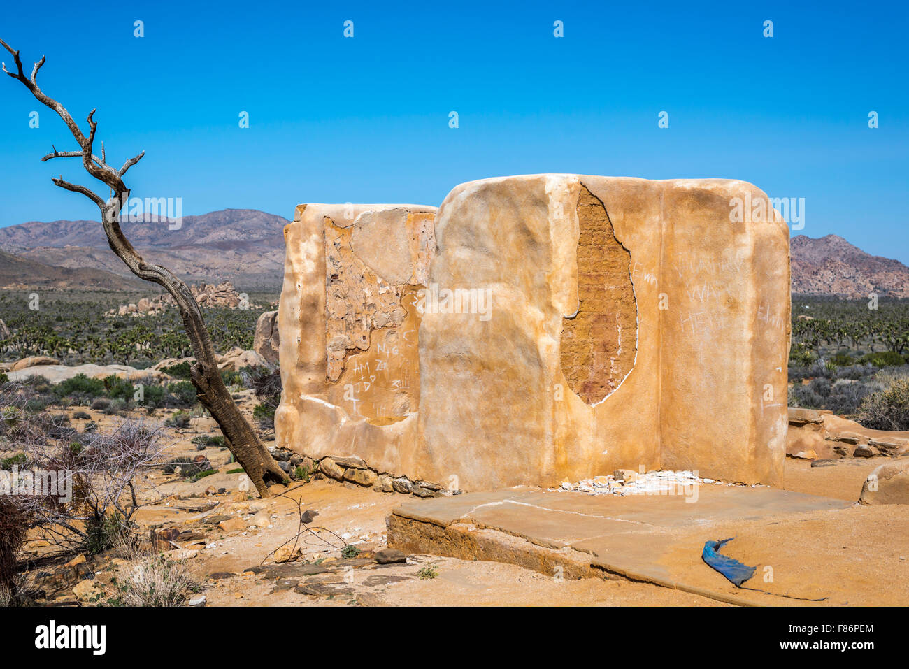 Remnants of the Ryan Ranch House. Joshua Tree National Park, California ...