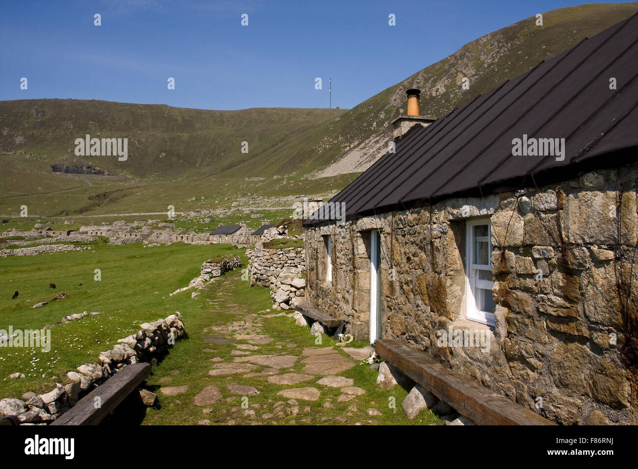 St Kilda croft Stock Photo - Alamy