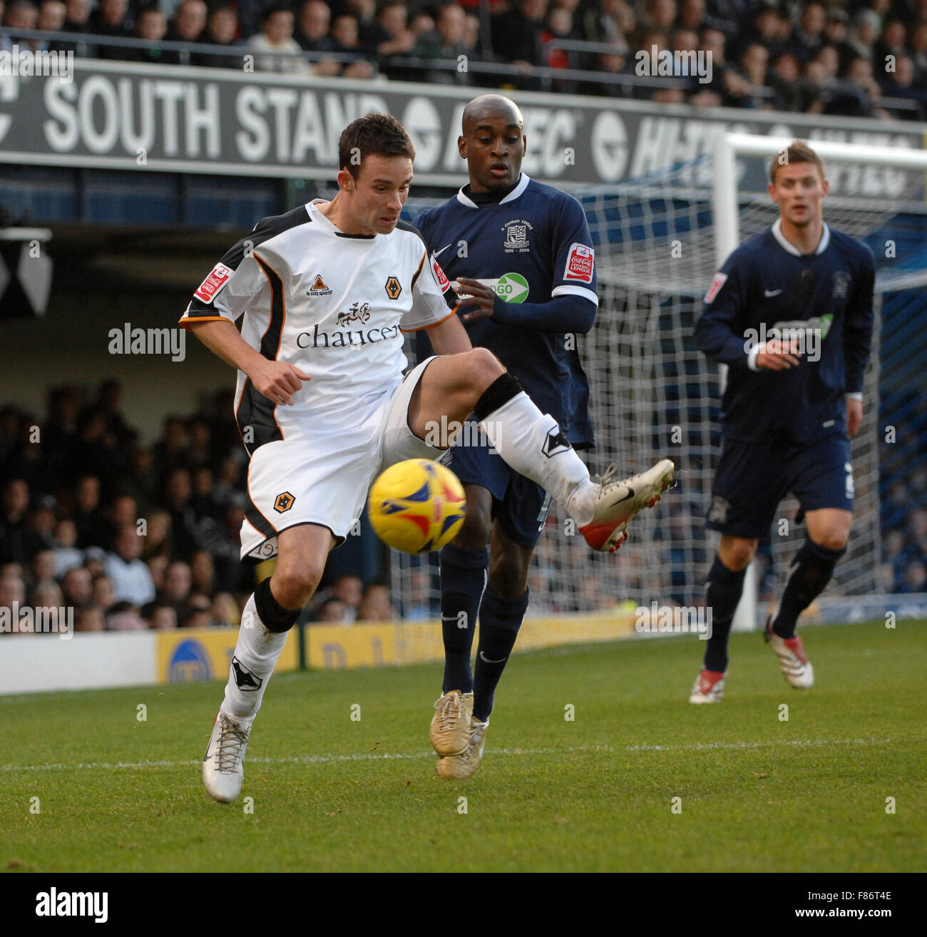 Footballer Michael McIndoe playing for Wolverhampton Wanderers Stock ...