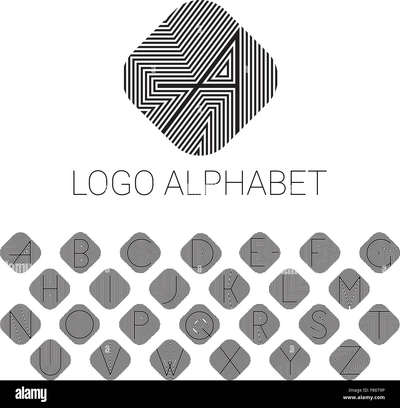 Alphabet brand letters as logo Stock Vector Image & Art - Alamy
