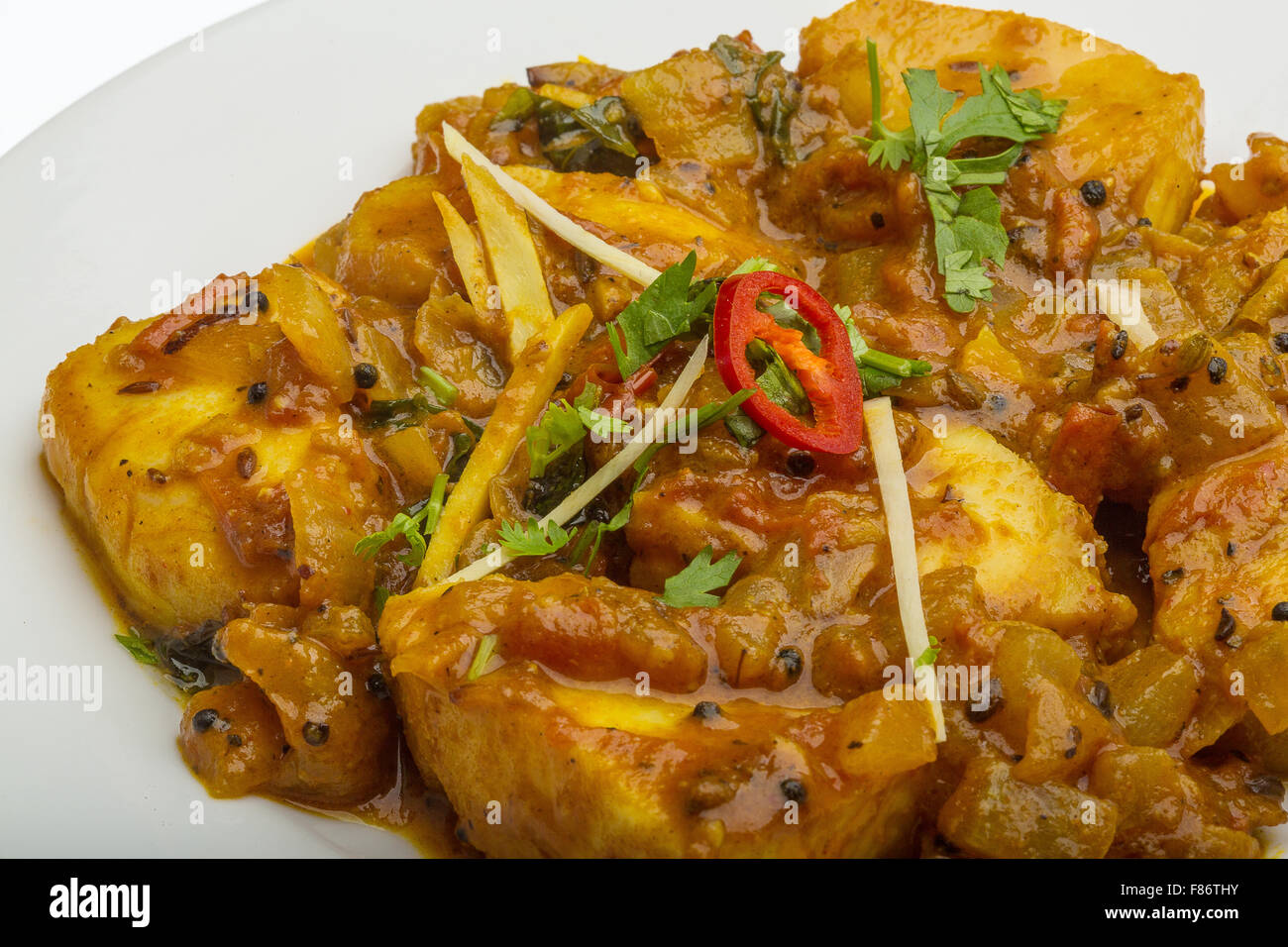 Fish masala - traditional Indian food Stock Photo - Alamy