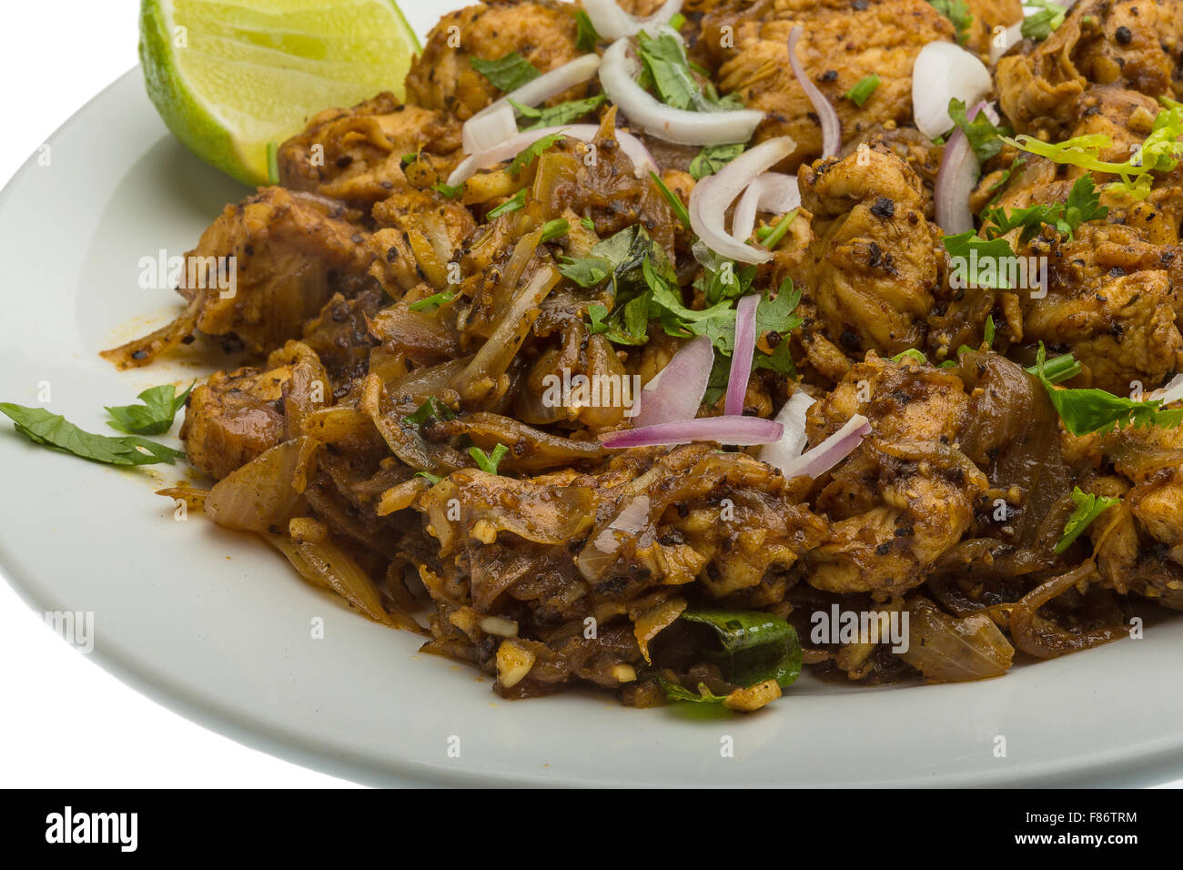 Kozhi - Indian traditional chicken with pepper and onion Stock Photo ...