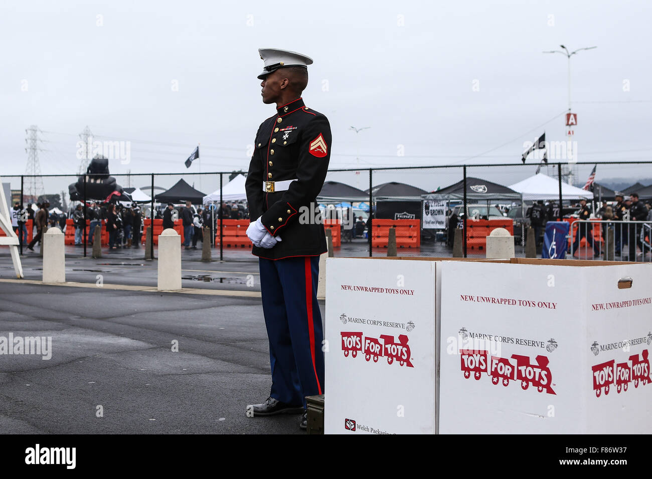Oakland, California, USA. 6th Dec, 2015. Corporal Jeremy Darby of the ...