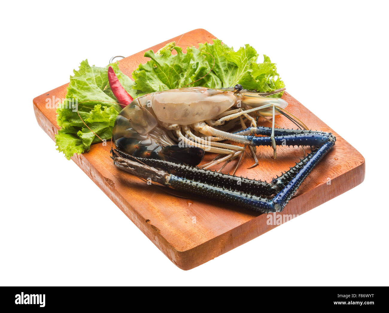 Big Freshwater prawn ready for cooking Stock Photo - Alamy