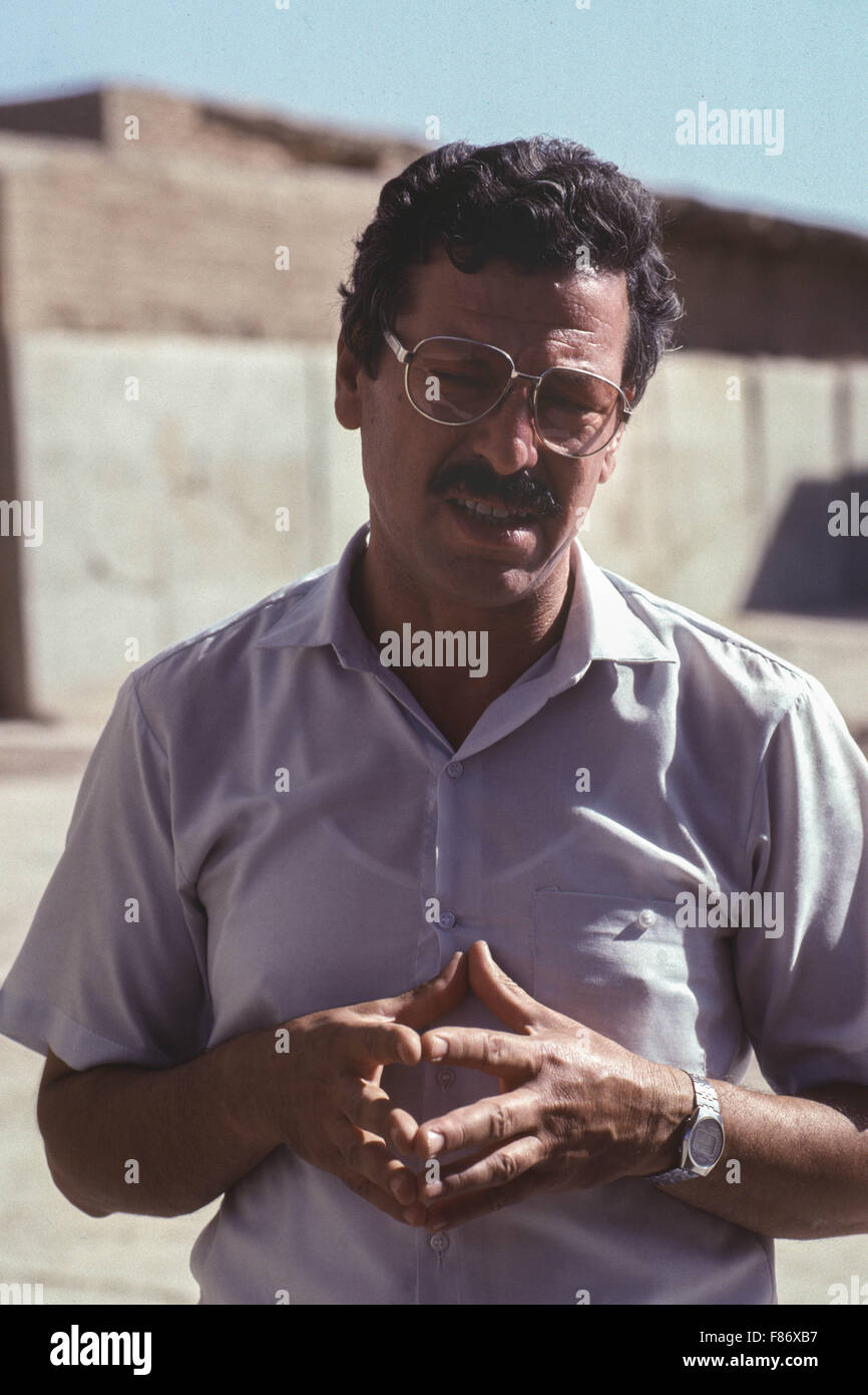 Iraqi archaeologist Muzahem Mahmoud at the Royal Palace of King ...