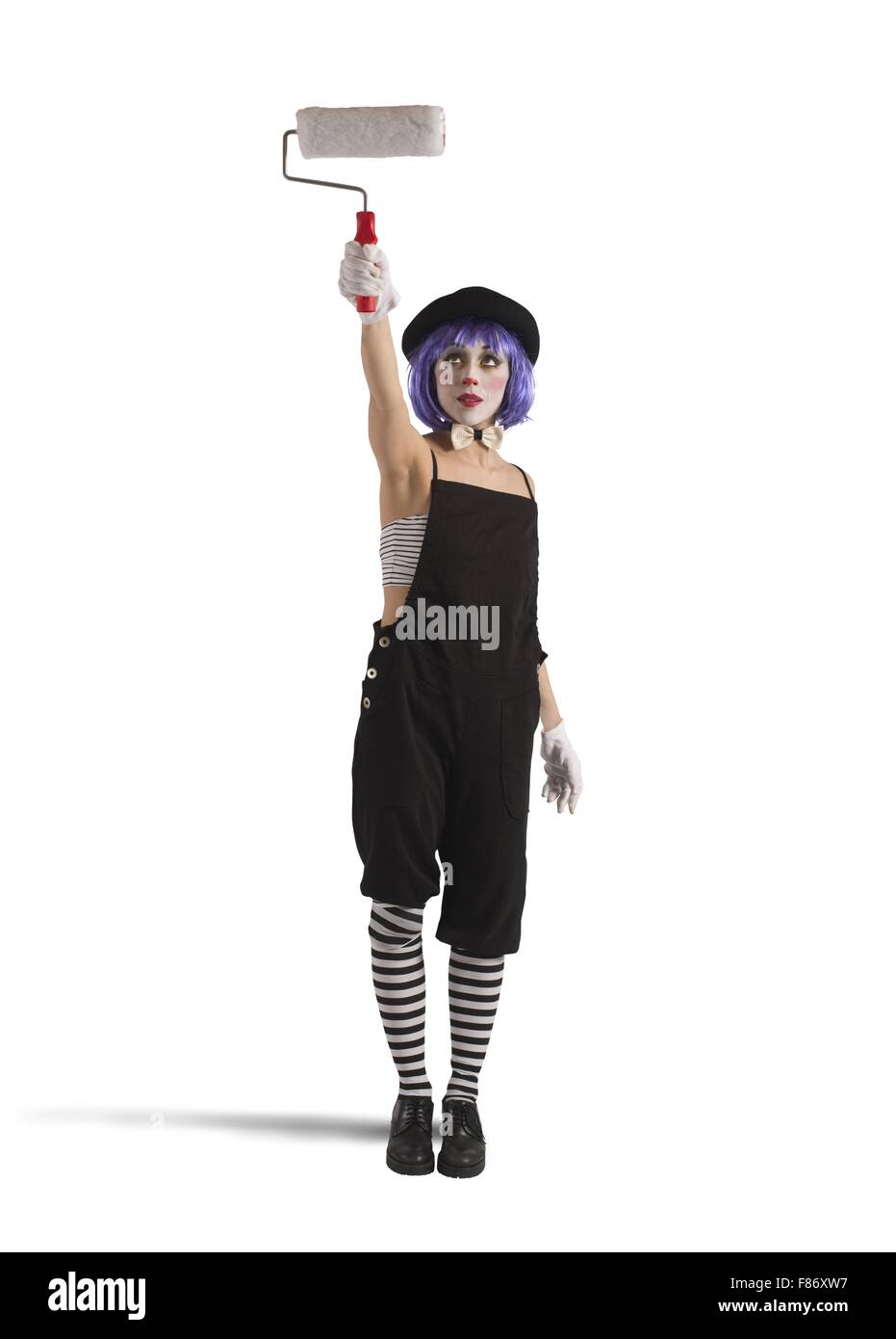 Artist clown paint Stock Photo - Alamy