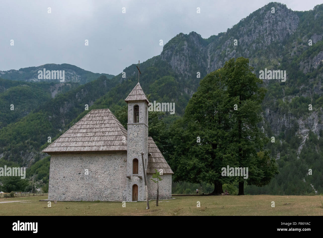 Kisha e Thetit, Church, Thethi Village Stock Photo - Alamy