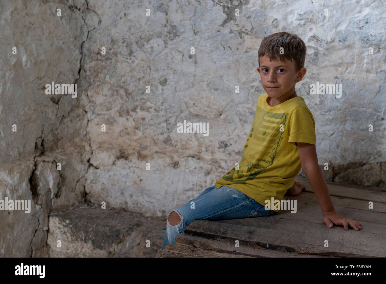 A Local Boy, Thethi Village Stock Photo - Alamy