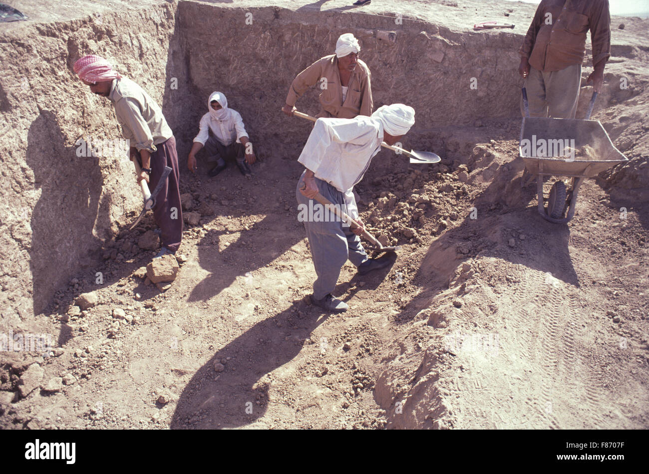 Archaelogical excavations being conducted by the British Museum at the ...