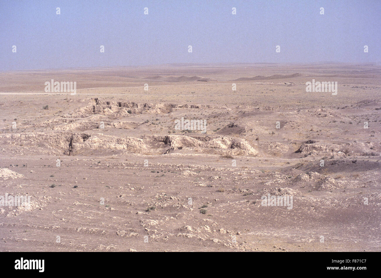 Nimrud, Iraq - Excavations near the Nineveh plains as seen from the ...