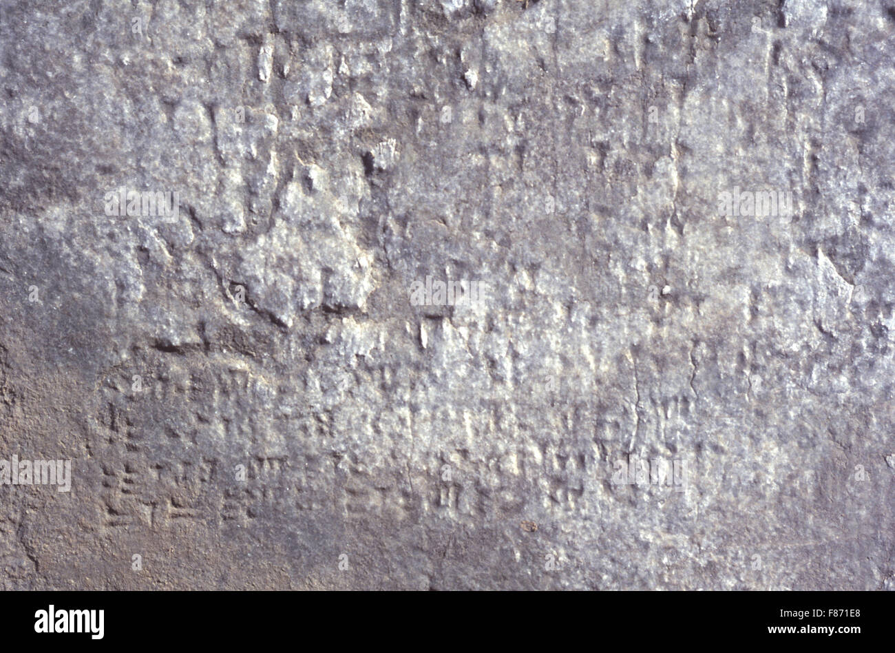 Carved stone reliefs, stele and cuneiform inscriptions at the Royal ...