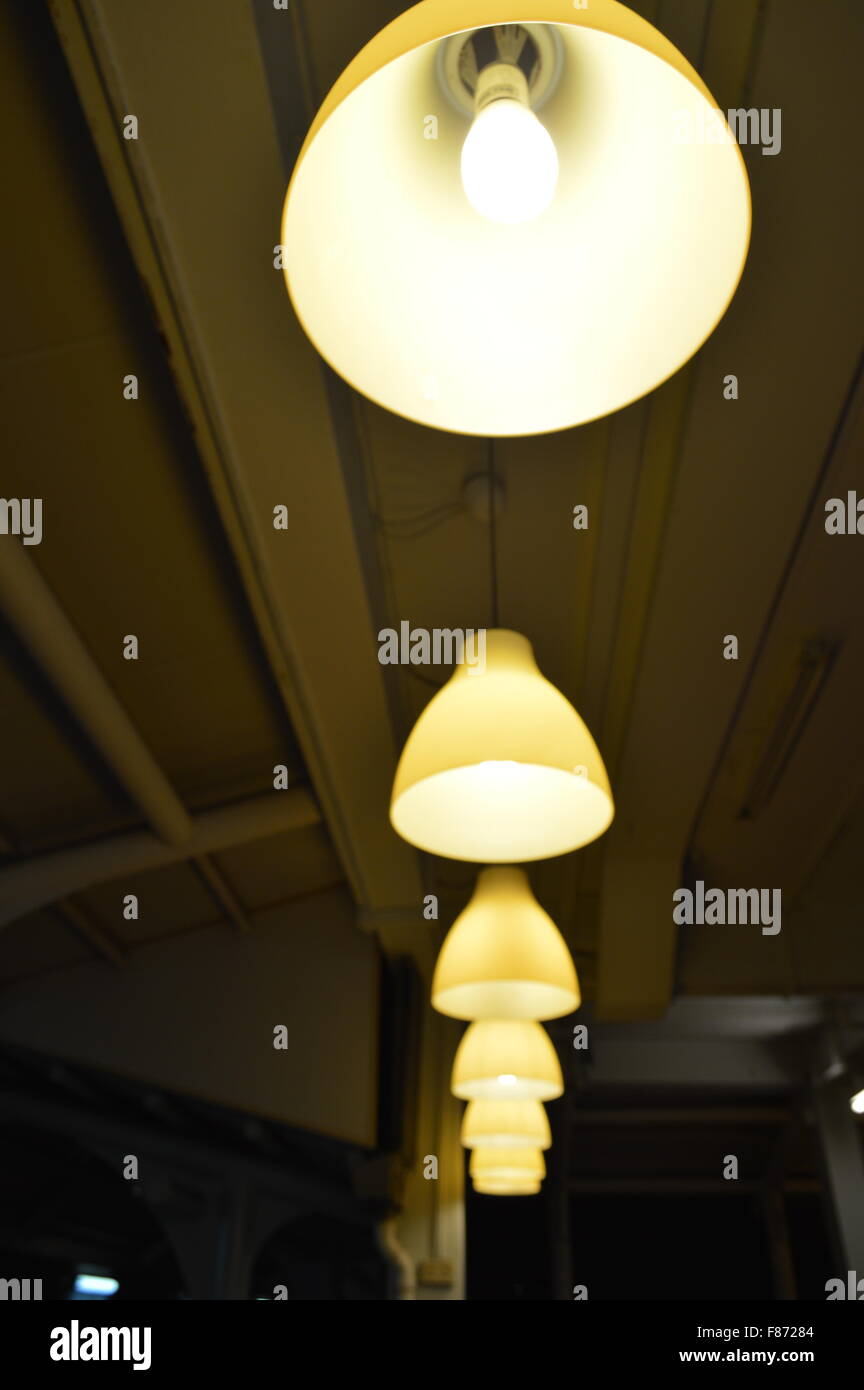 Row light bulb hi-res stock photography and images - Alamy