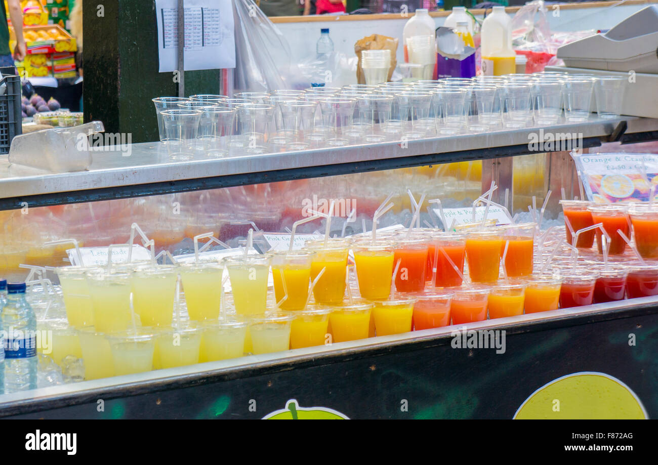 Juice stall borough market hi-res stock photography and images - Alamy