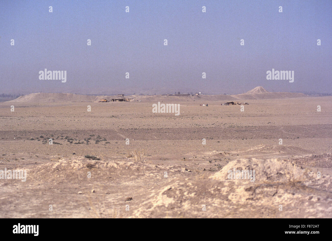 Nimrud, Iraq - Excavations near the Nineveh plains as seen from the ...