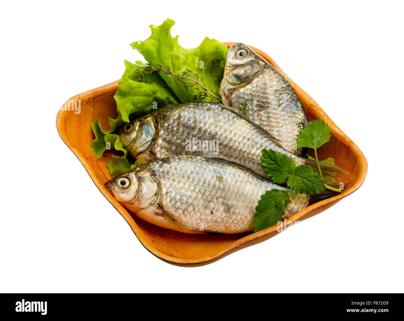 Raw Crucian fish - ready for cooking Stock Photo - Alamy