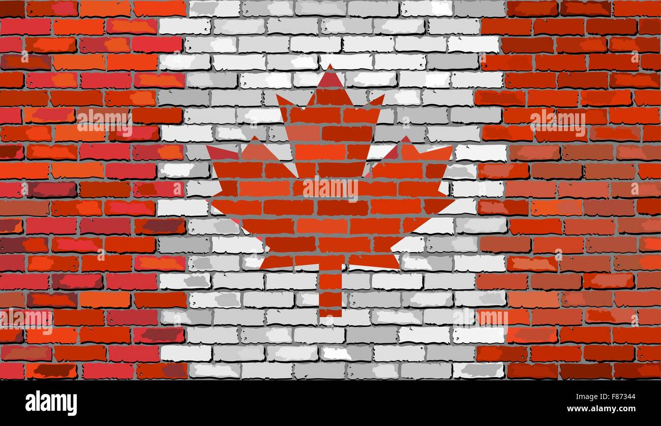 Canada flag texture on Stock Vector Images - Alamy