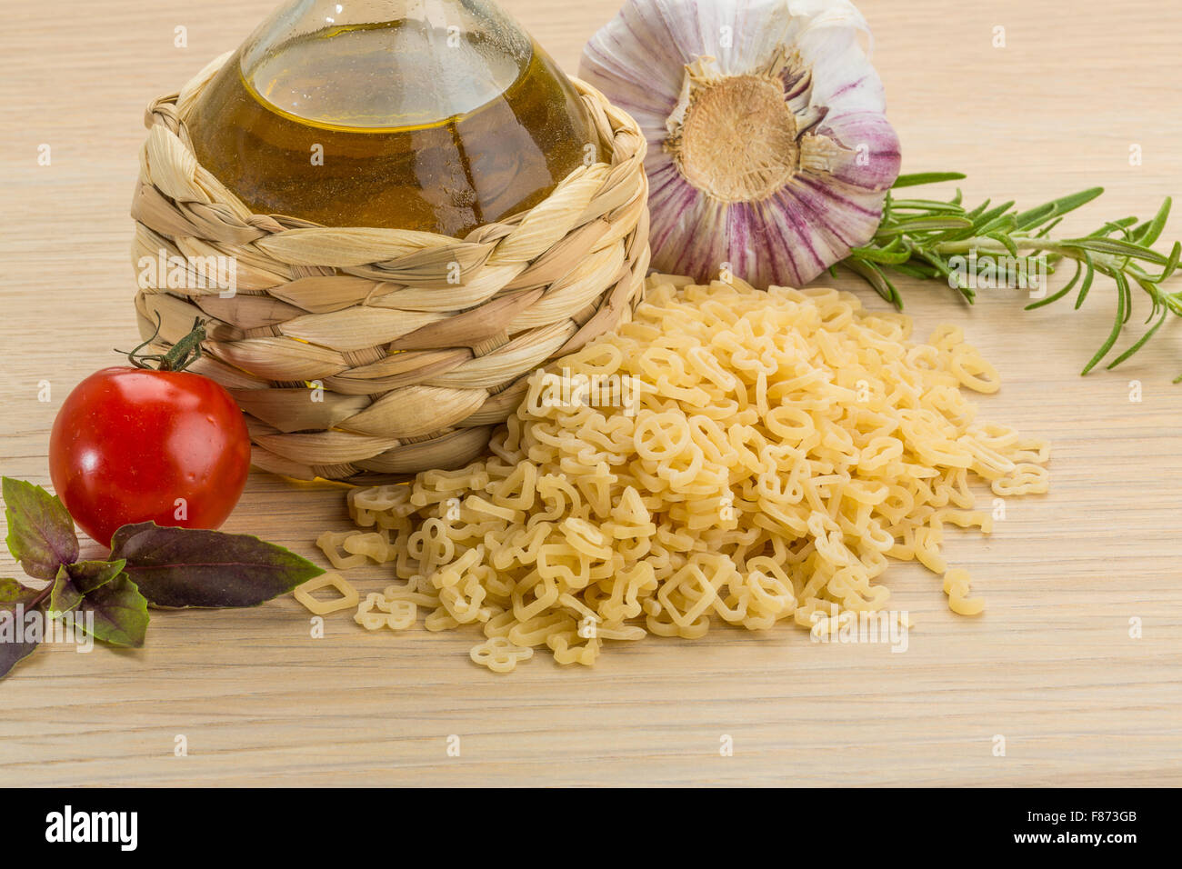Kids italian paste - ready for cooking Stock Photo - Alamy