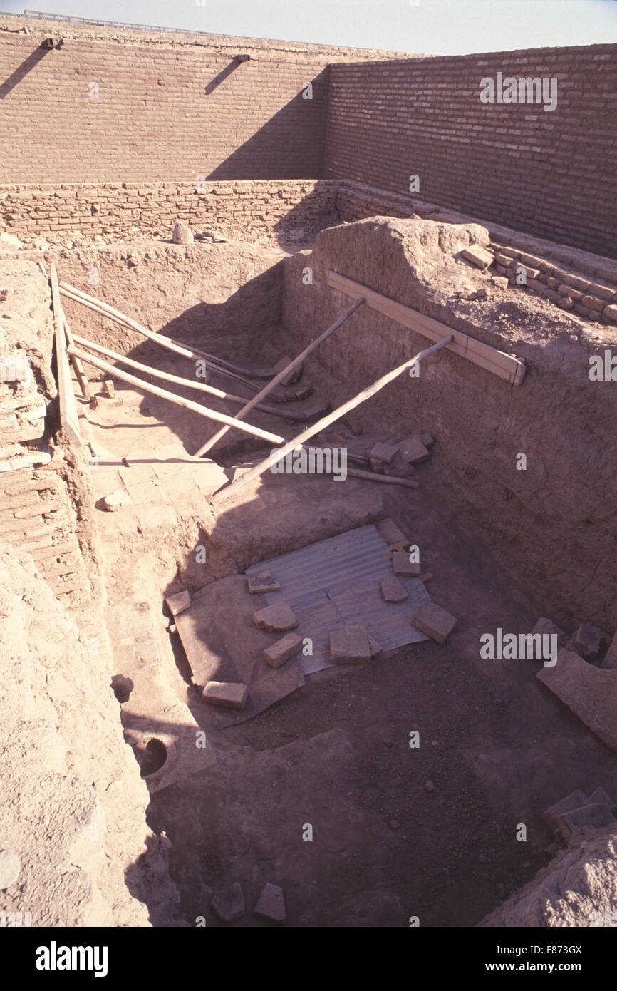 The pit that led Iraqi archaeologist Muzahem Mahmoud to the discovery ...