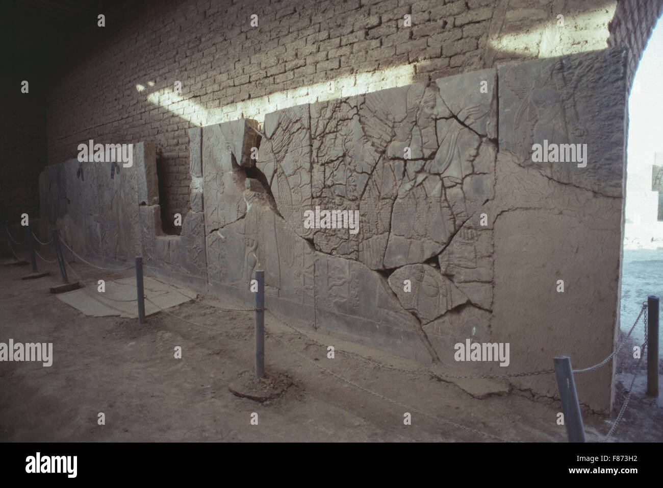 Carved stone reliefs, stele and cuneiform inscriptions at the Royal ...