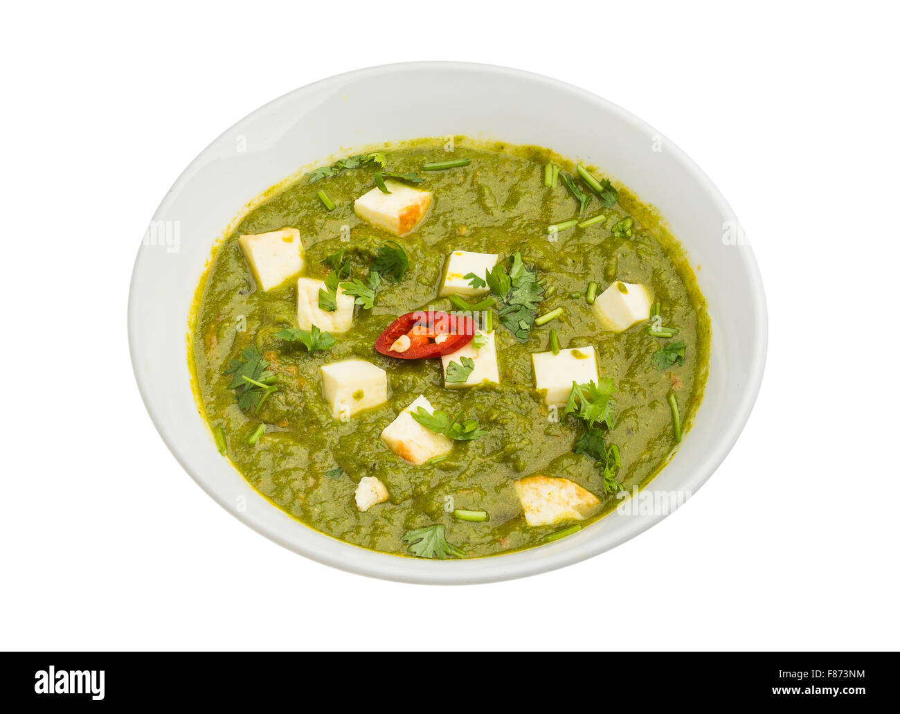 Sag Paneer - traditional Indian food Stock Photo - Alamy