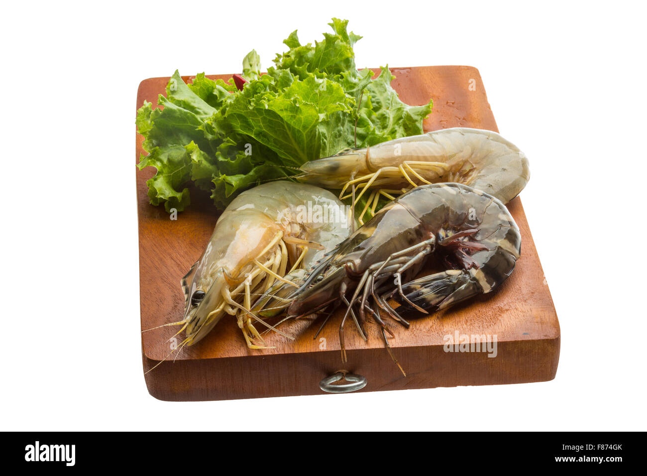 Raw Tiger prawn ready for cooking Stock Photo - Alamy