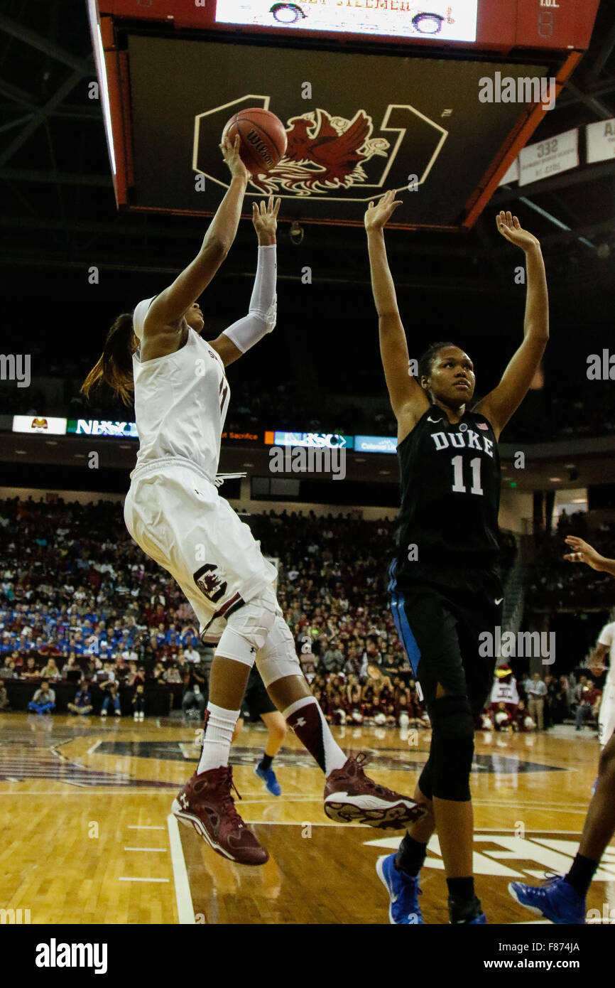 Columbia, SC, USA. 6th Dec, 2015. Asia Dozier (31) of the South ...
