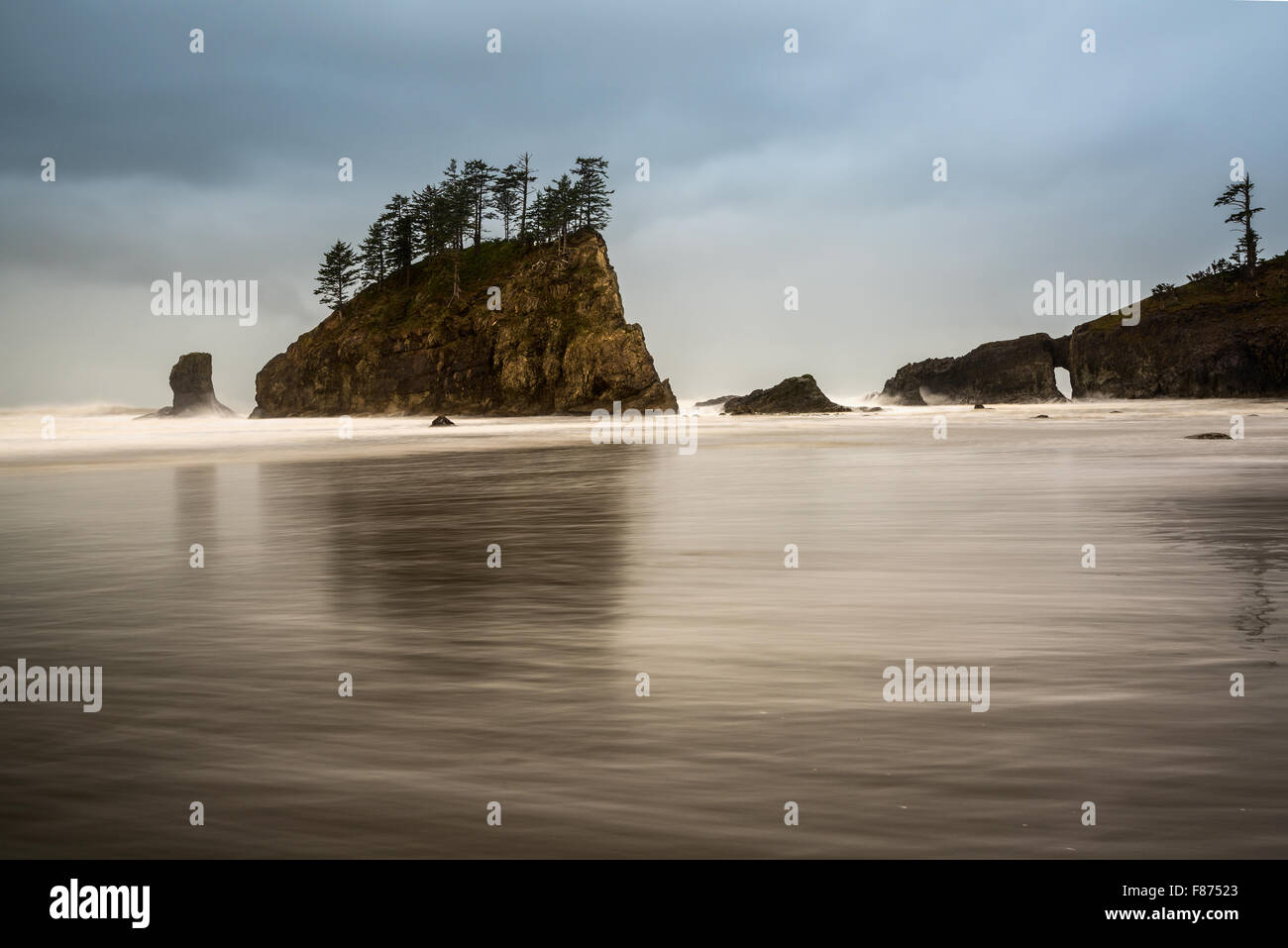 Second Beach in Olympic National Park located in Washington State Stock ...