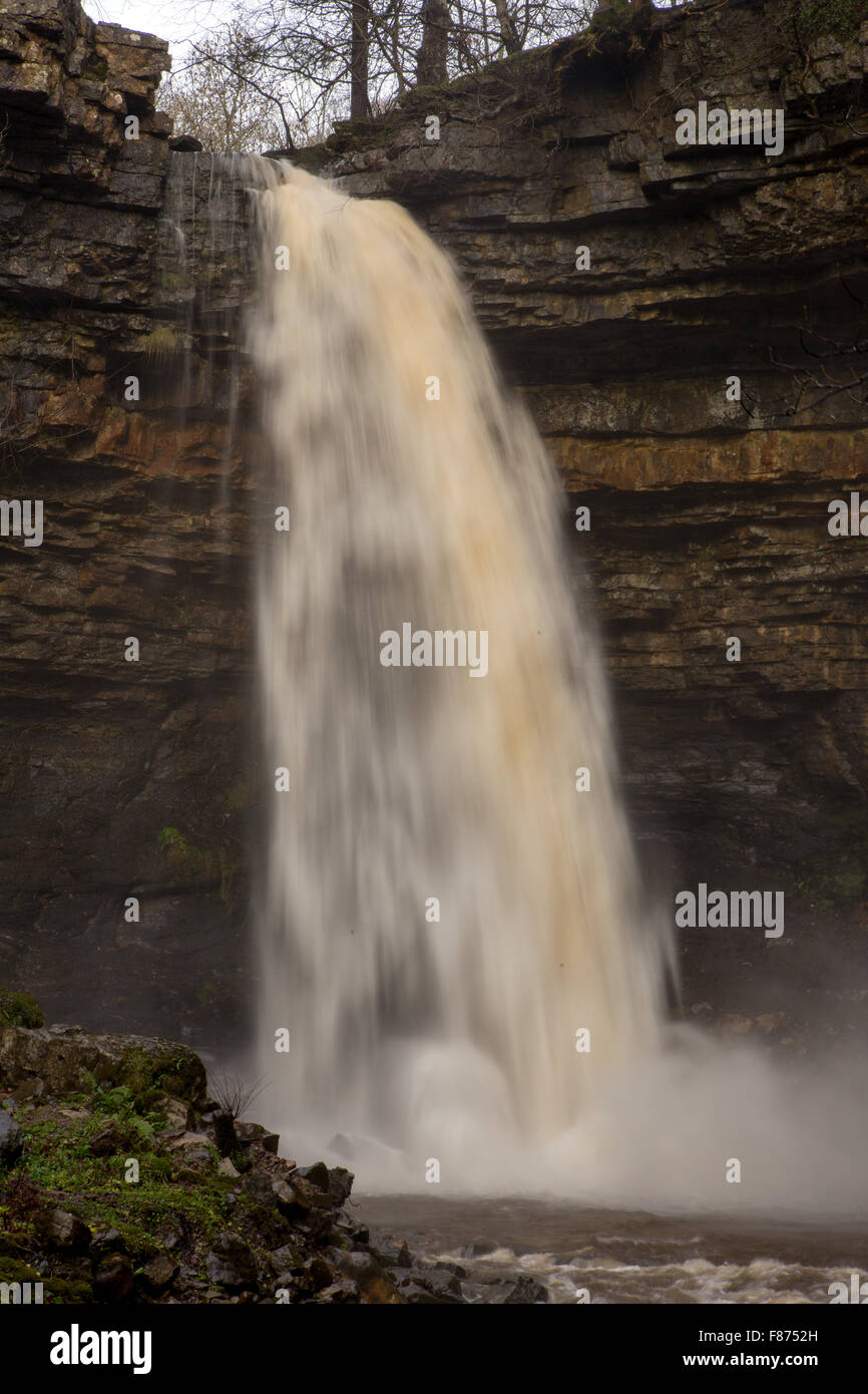 Hardraw Force, the largest single drop waterfall in England. Located in ...