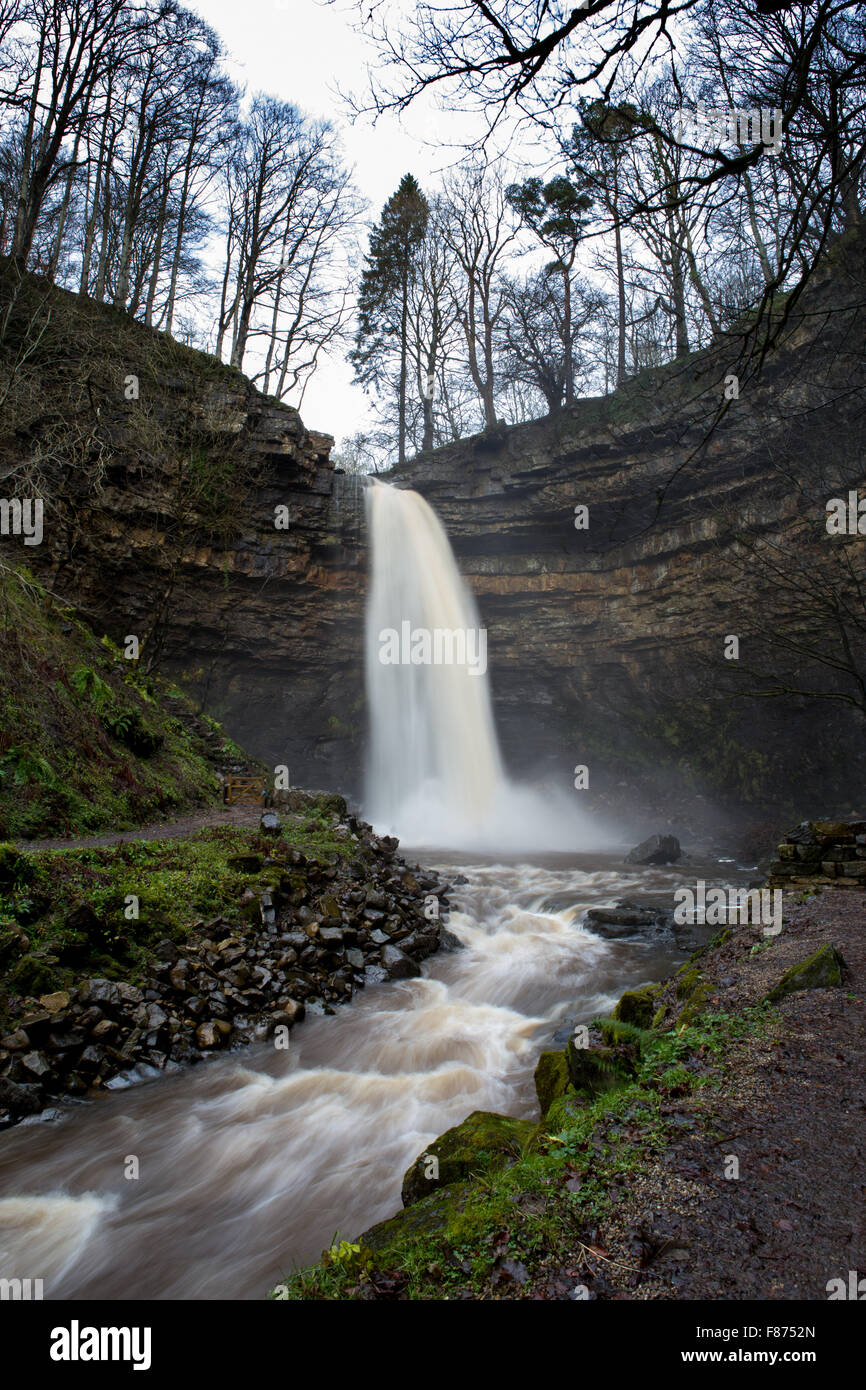 Hardraw Force, the largest single drop waterfall in England. Located in ...