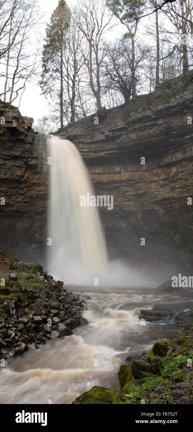 Hardraw Force, the largest single drop waterfall in England. Located in ...