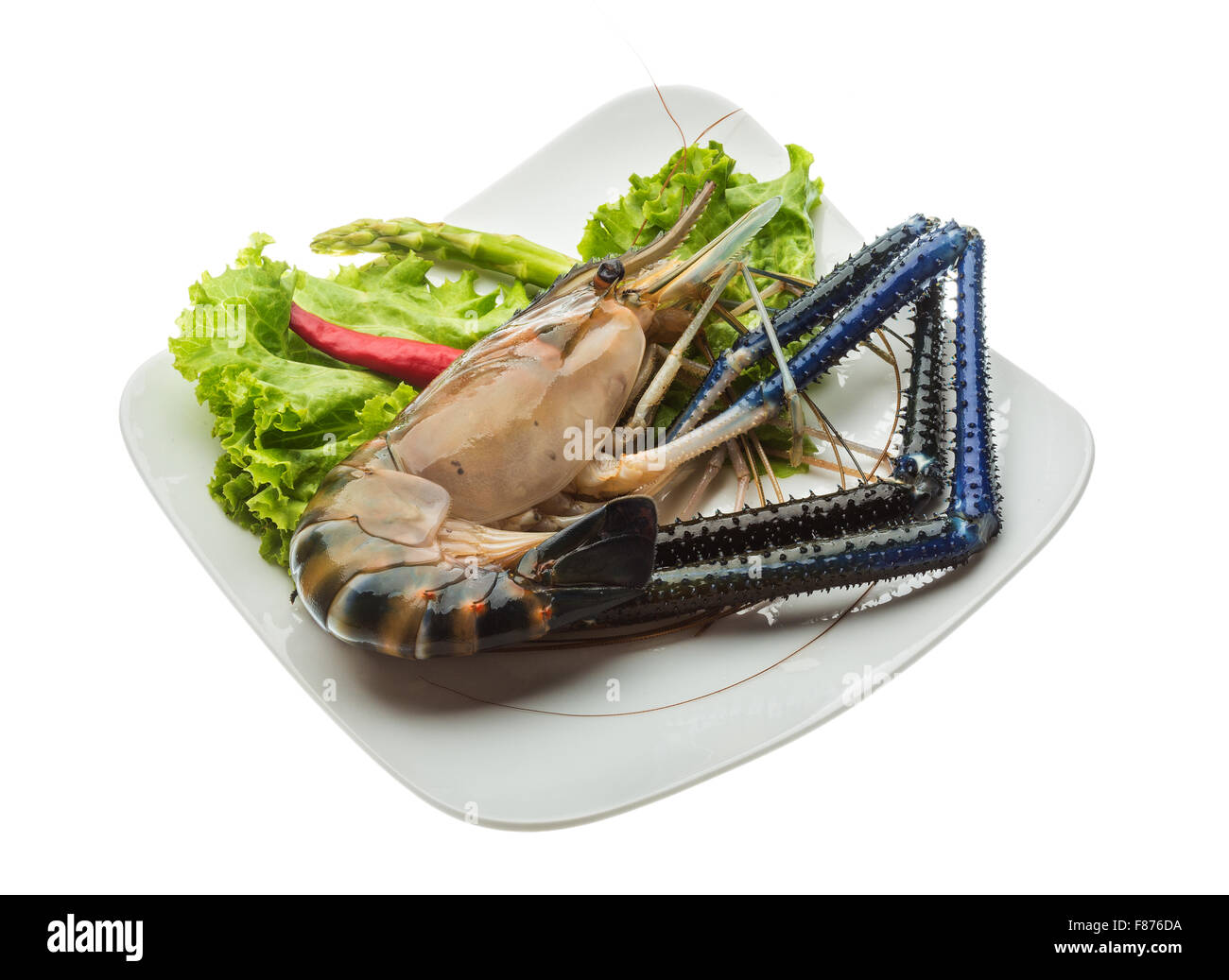 Big Freshwater prawn ready for cooking Stock Photo - Alamy