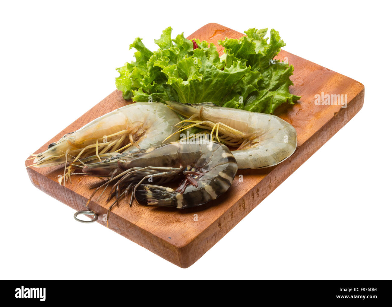 Raw Tiger prawn ready for cooking Stock Photo - Alamy