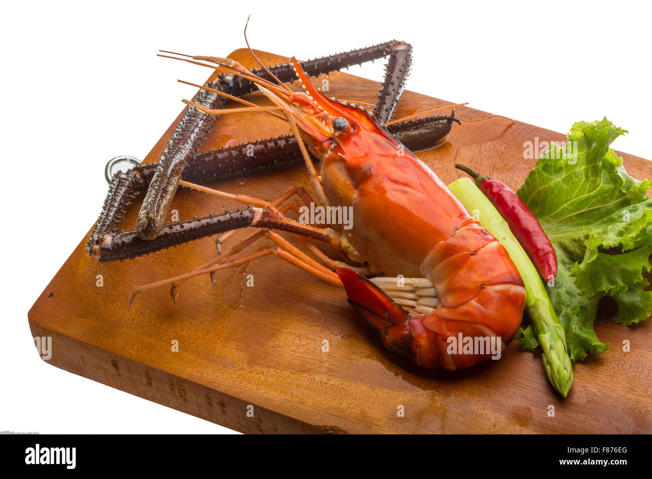 Giant Freshwater Prawn boiled with pepper Stock Photo - Alamy