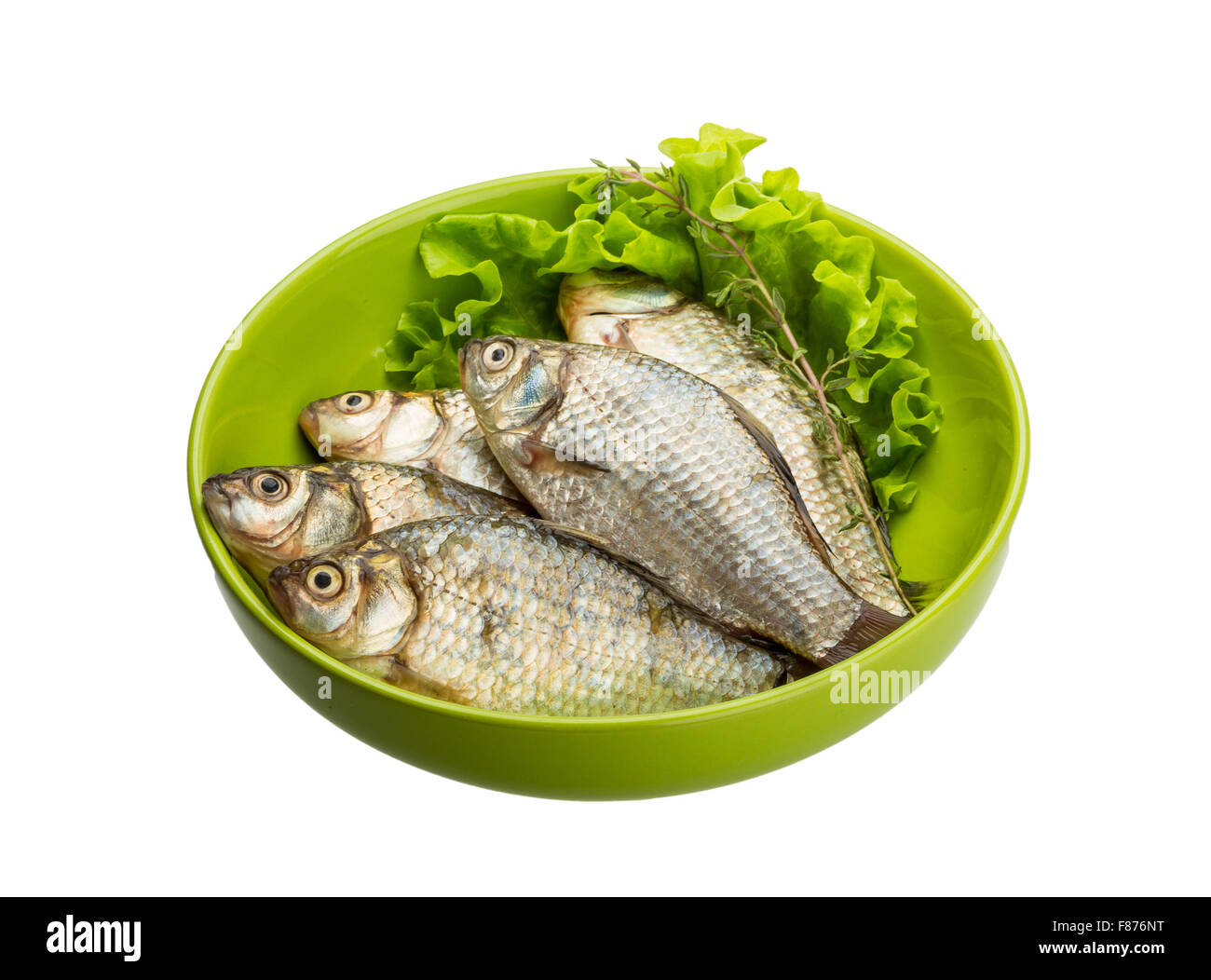 Raw Crucian fish - ready for cooking Stock Photo - Alamy