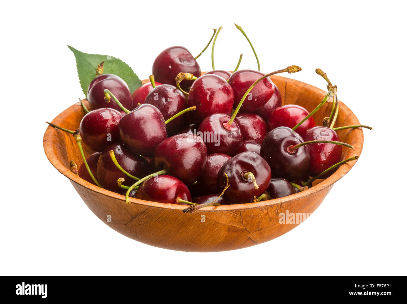 Gean - sweet cherry berries isolated on white Stock Photo - Alamy