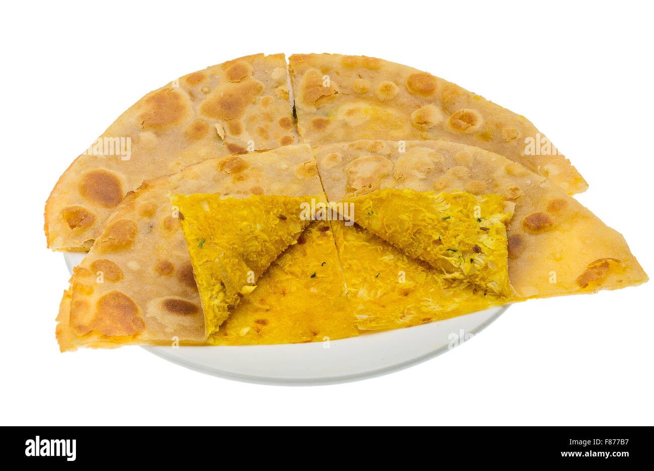 Chicken Paratha - indian traditional cuisine Stock Photo - Alamy