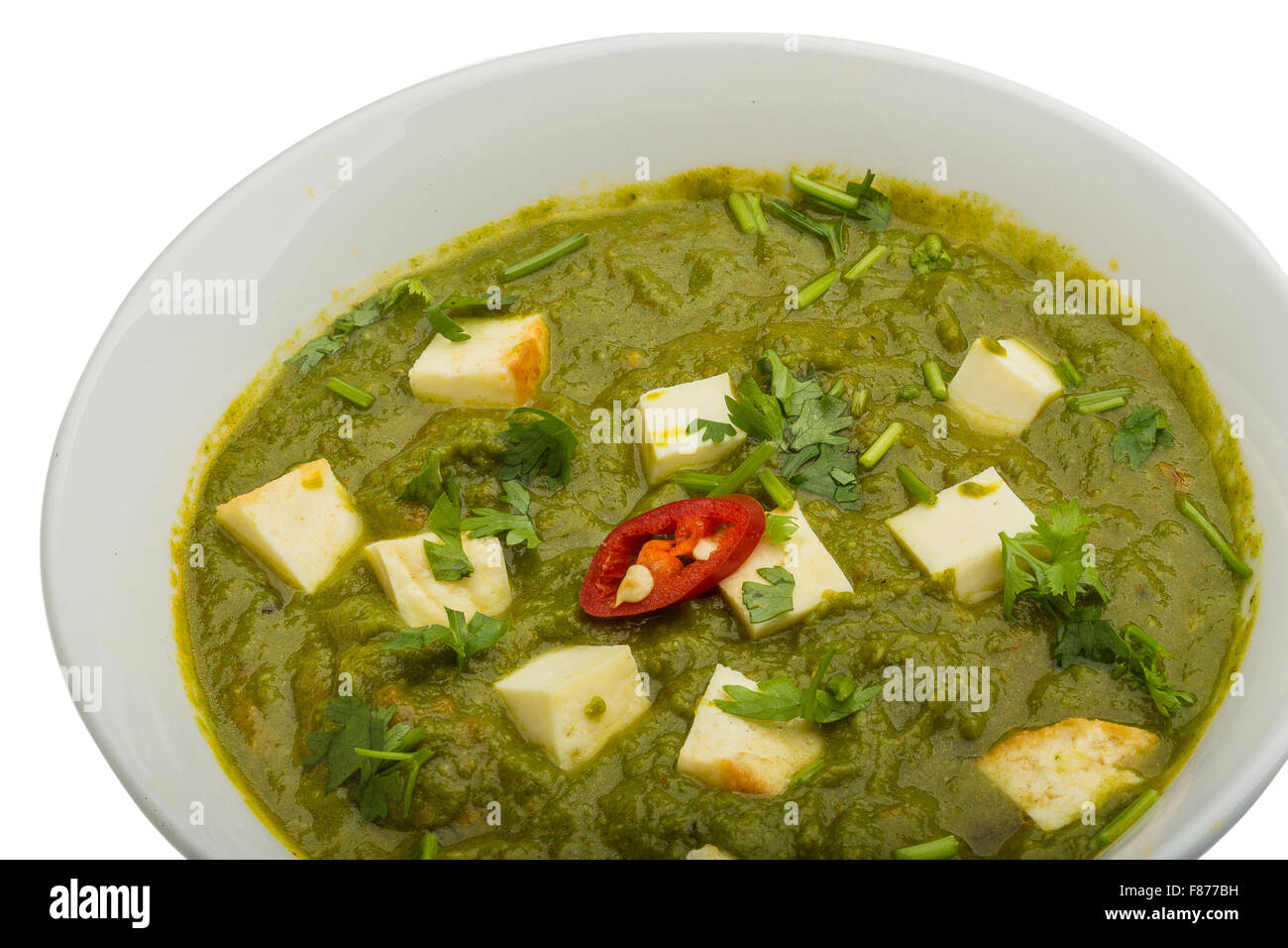 Sag Paneer - traditional Indian food Stock Photo - Alamy