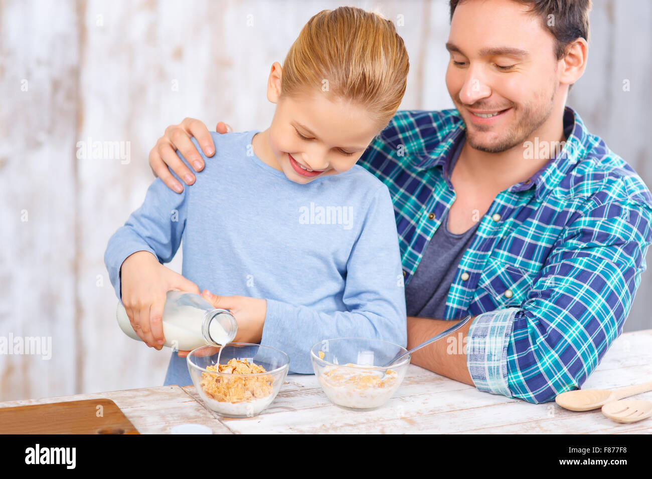 Positive father hi-res stock photography and images - Alamy