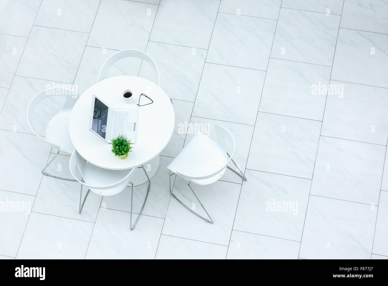 Top view of the cafe Stock Photo - Alamy