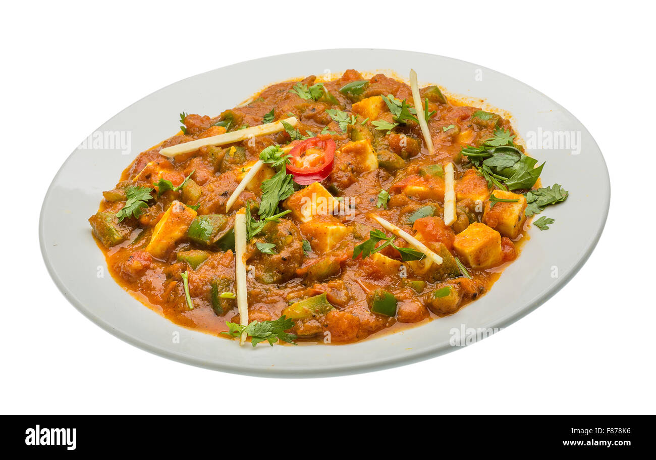 Kadai Paneer - traditional Indian food Stock Photo - Alamy