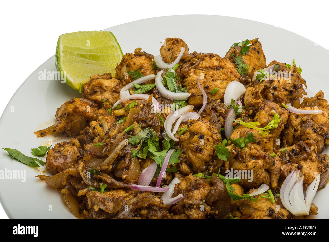 Kozhi - Indian traditional chicken with pepper and onion Stock Photo ...