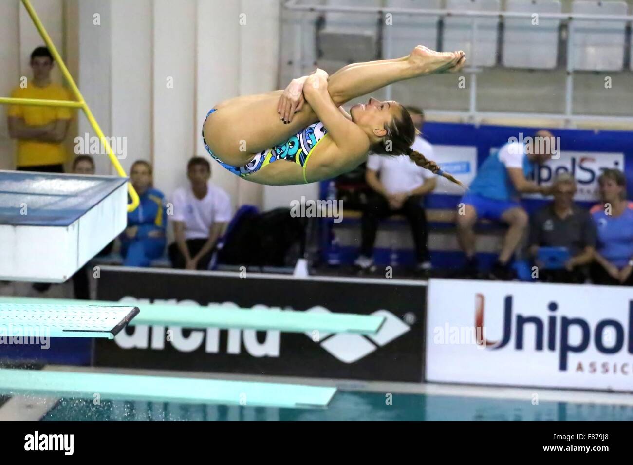 Torino, Italy. 06th Dec, 2015. Italian swimmer, Tania Cagnotto during ...