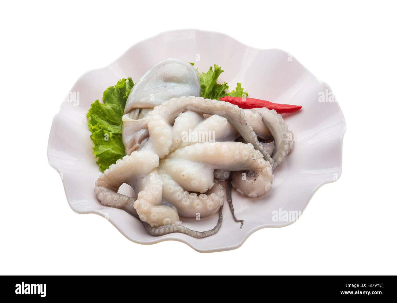 Raw octopus ready for cooking Stock Photo - Alamy