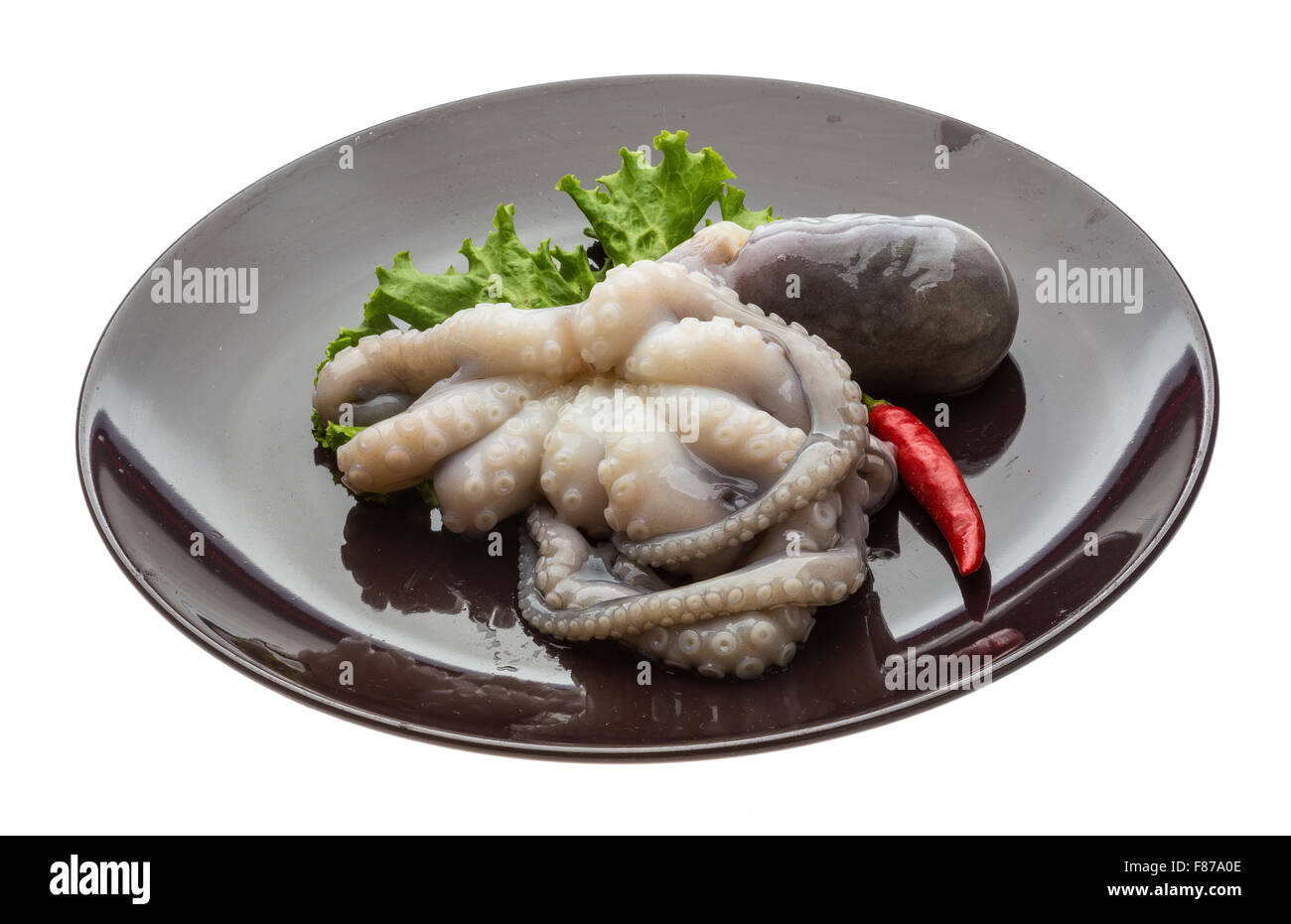 Raw octopus ready for cooking Stock Photo - Alamy