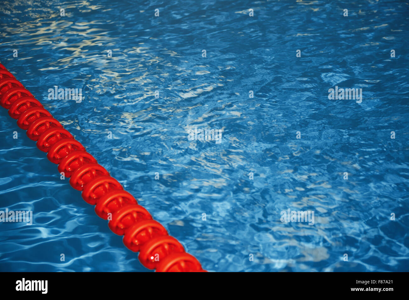 Swimming pool with lane markers. Horizontal photo Stock Photo - Alamy