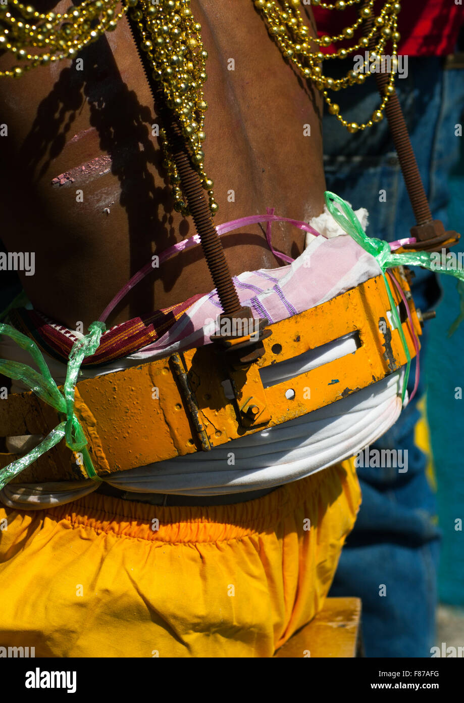 Back piercing hooks thaipusam hi-res stock photography and images - Alamy