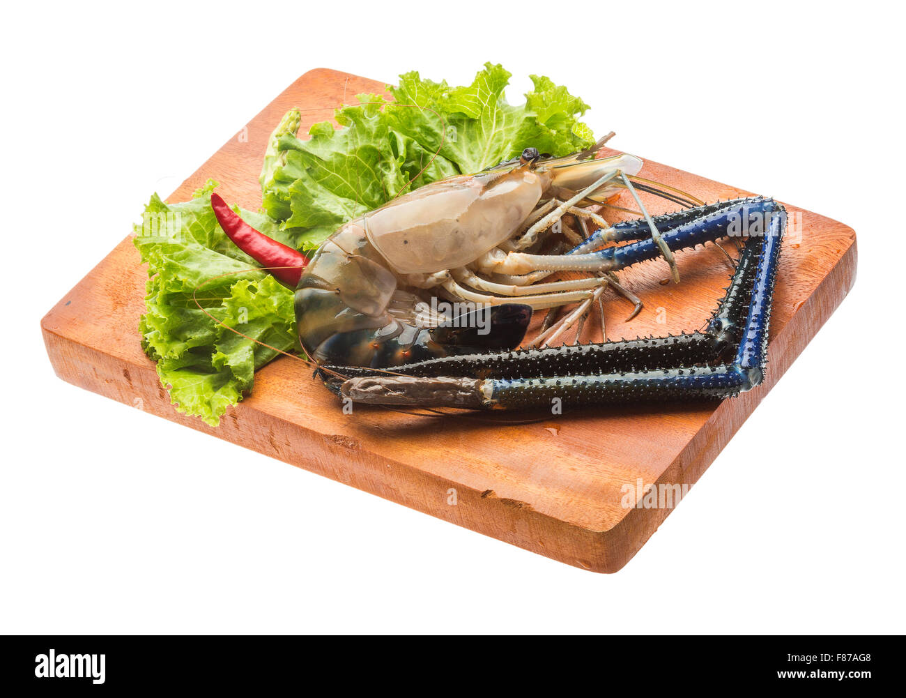 Big Freshwater prawn ready for cooking Stock Photo - Alamy